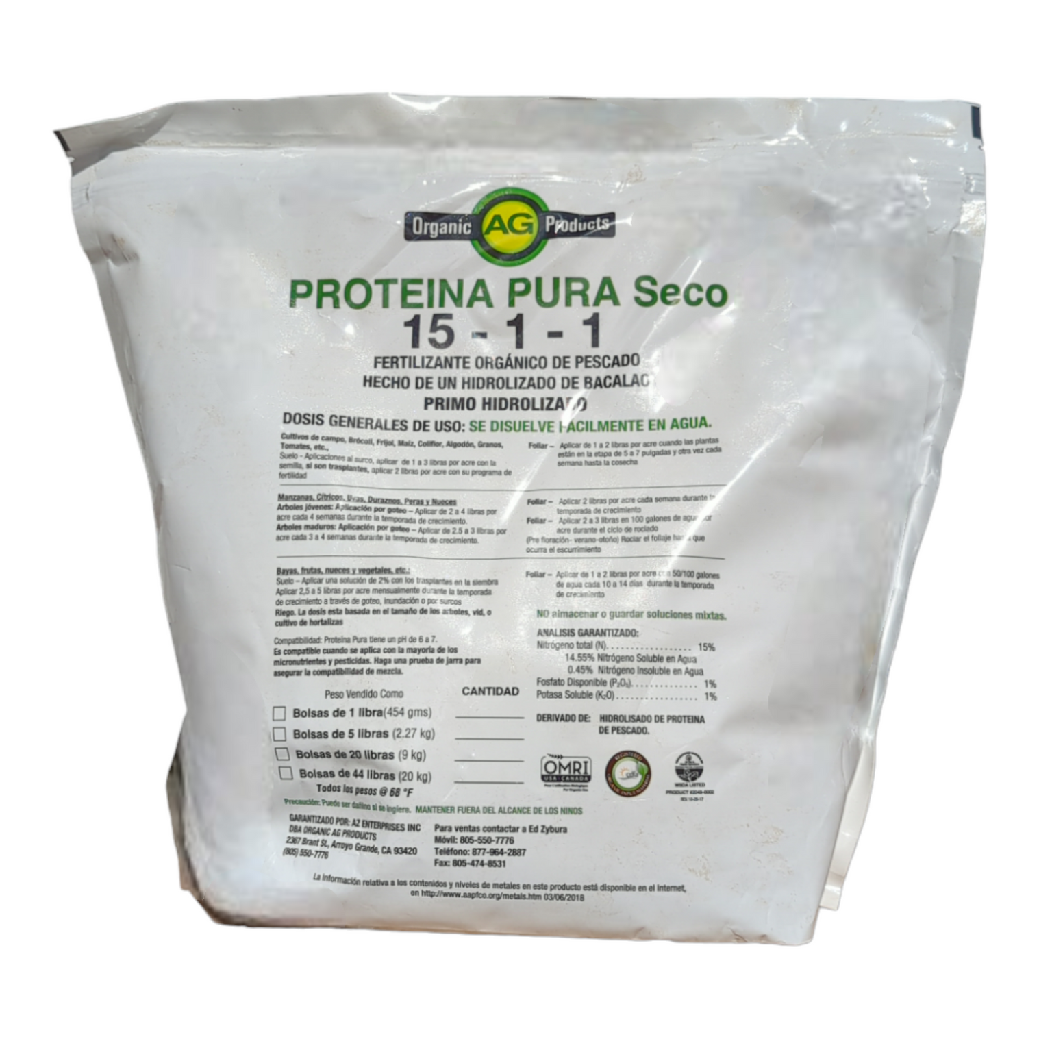 Pure Protein Dry - Organic Fish Aminos – BuildASoil